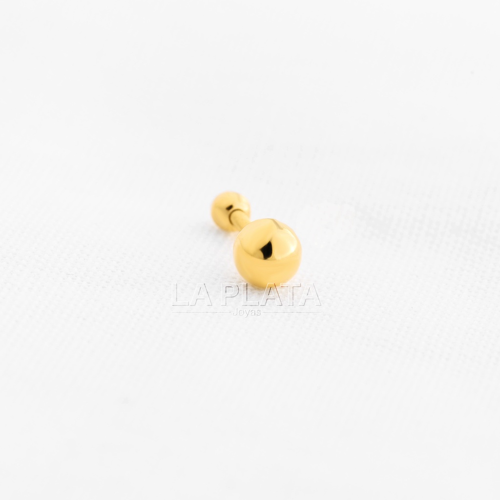 PIERCING BALINES CON TUERCA | LA PLATA JOYAS